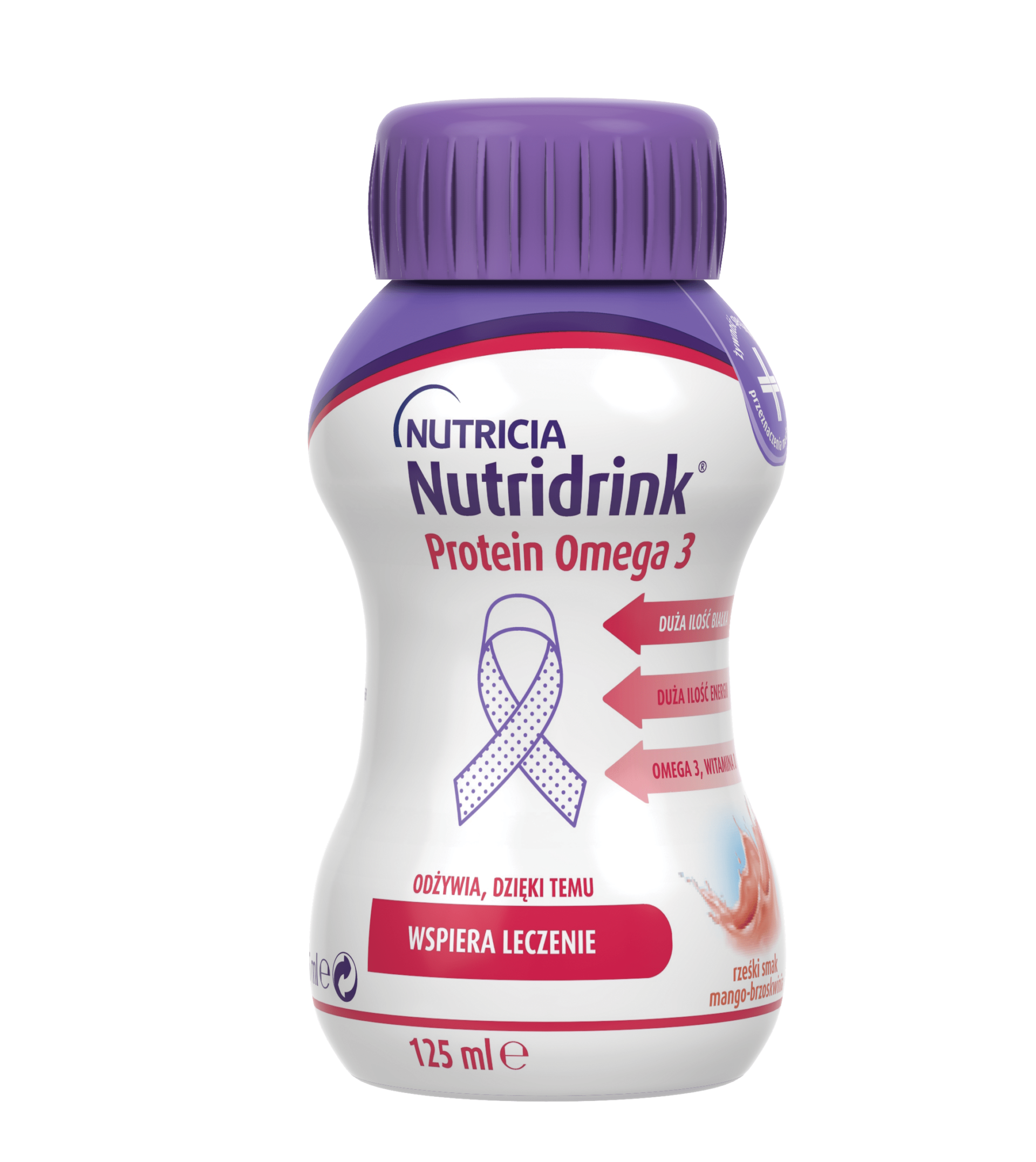Nutridrink® Protein Omega 3 ar atsvaidzinošo persiku-mango garšu - Nutricia